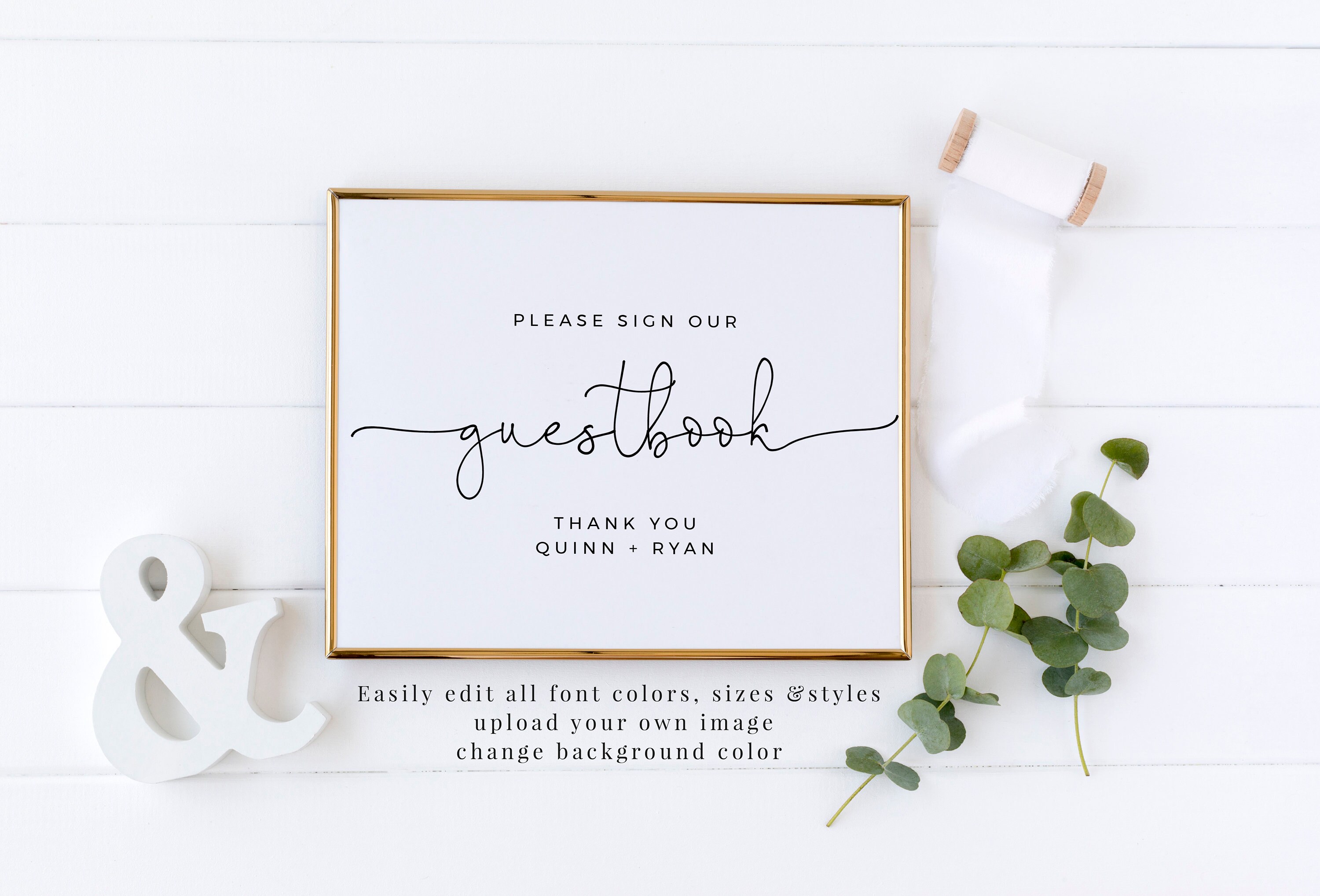 Custom Wedding Sign, Wedding Sign Template, INSTANT DOWNLOAD, Create ...