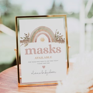 Rainbow Sunshine Masks Available Sign Social Distance - Etsy