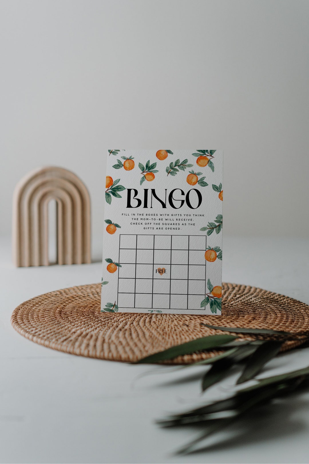 A Little Cutie Bingo, Baby Shower Bingo Game, Oranges Sign, Cutie Baby ...