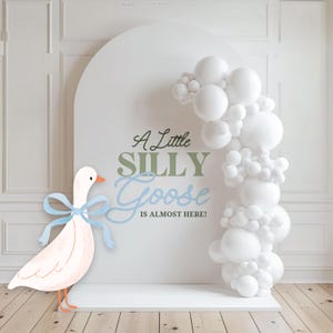 Silly Goose Baby Shower Invitation, Bunnies and Geese Baby Shower ...