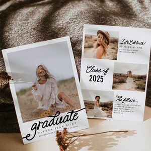 Graduation Photo Collage Template, Graduation Welcome Sign, Graduation ...