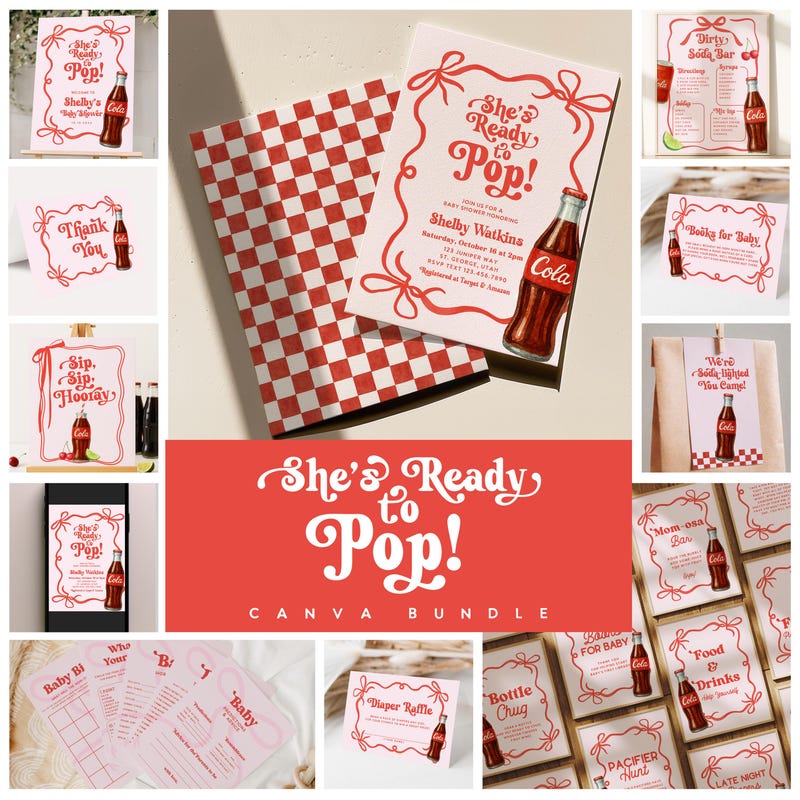 Baby Shower Coke Theme - Etsy UK