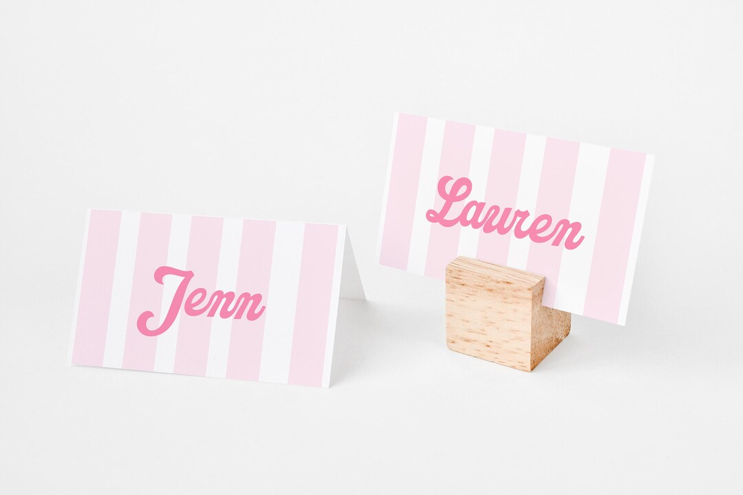 Summer Pink Umbrella Menu Design | Editable Retro Pink Stripe Menu ...