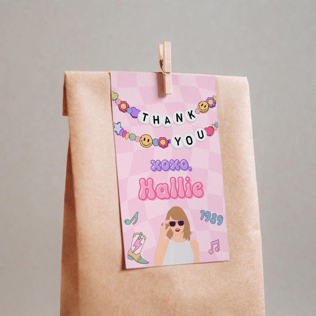 Era Birthday Favor Tag, Birthday Era Party Favor, Music Tour Movie ...