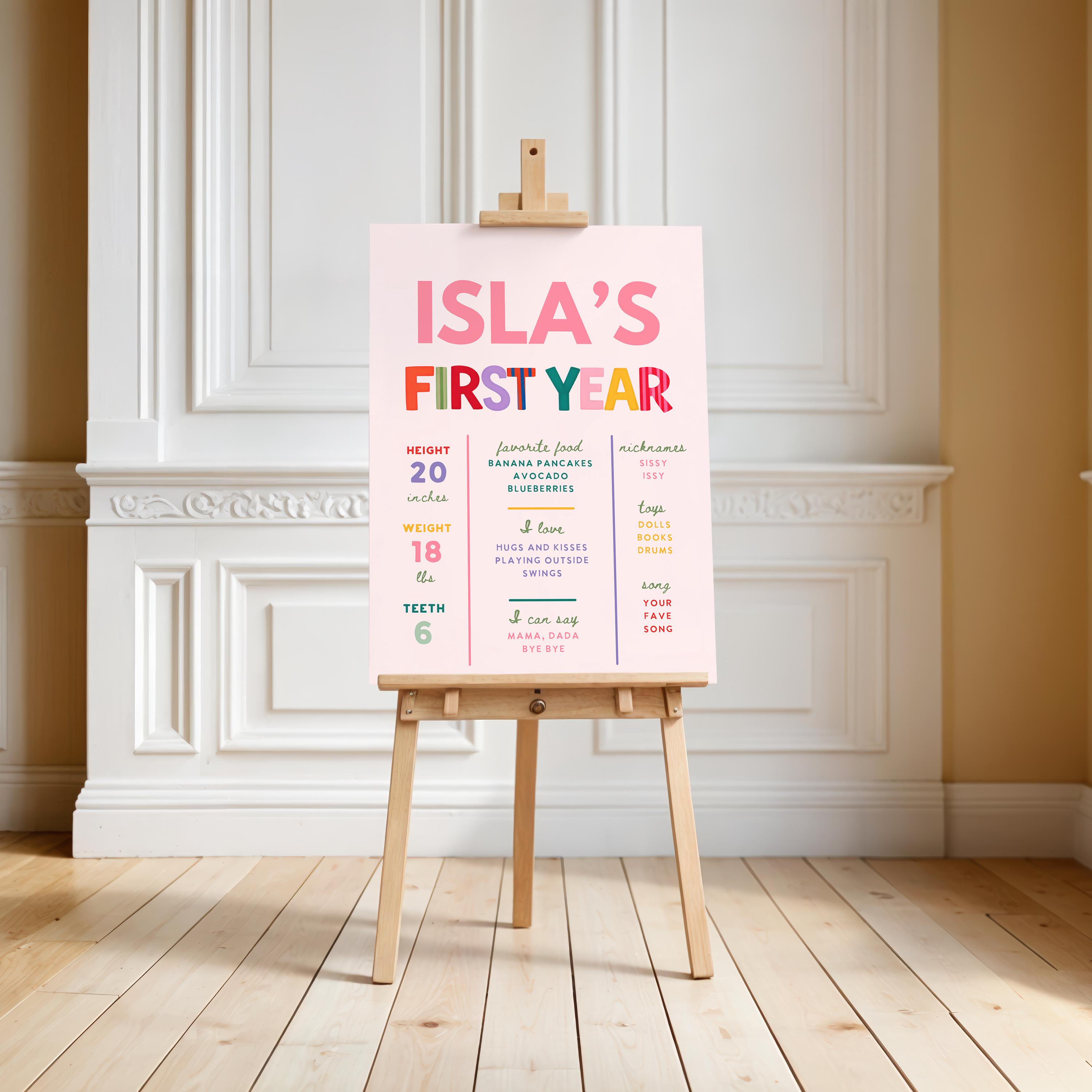 Colorful Baby Milestone Bunting Flags | Newborn–12 Months Photo Banner ...