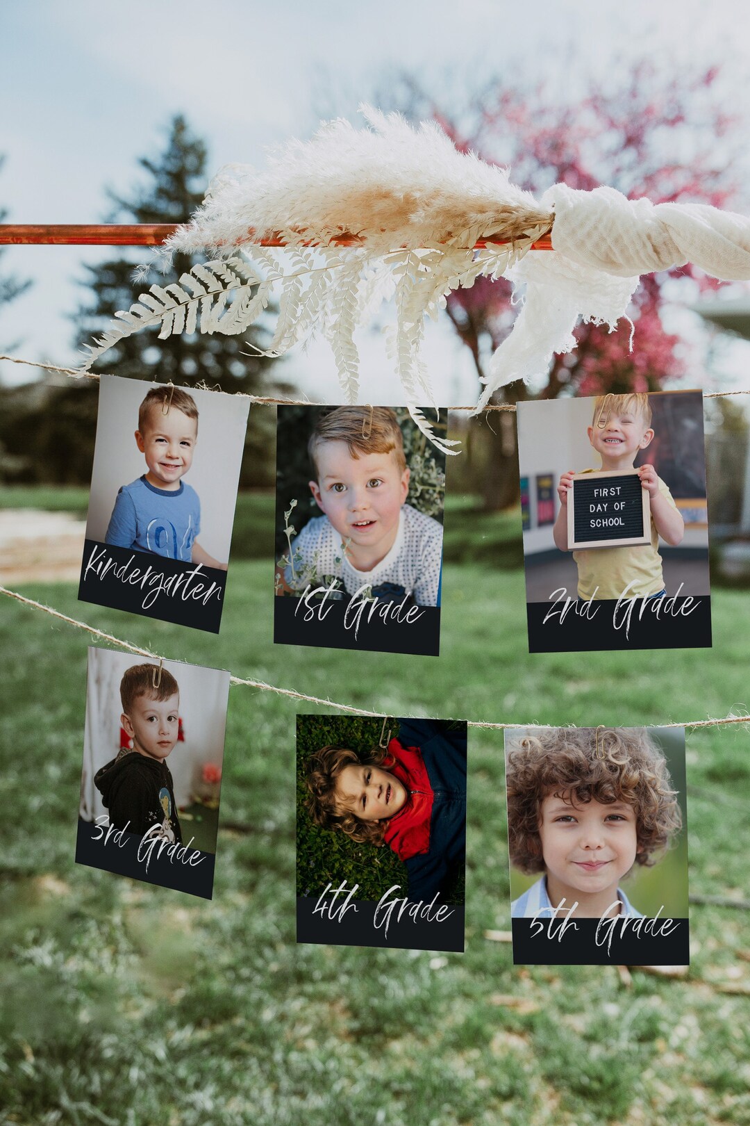 Graduation Photo Banner Template, Graduation Party Decorations, Modern ...