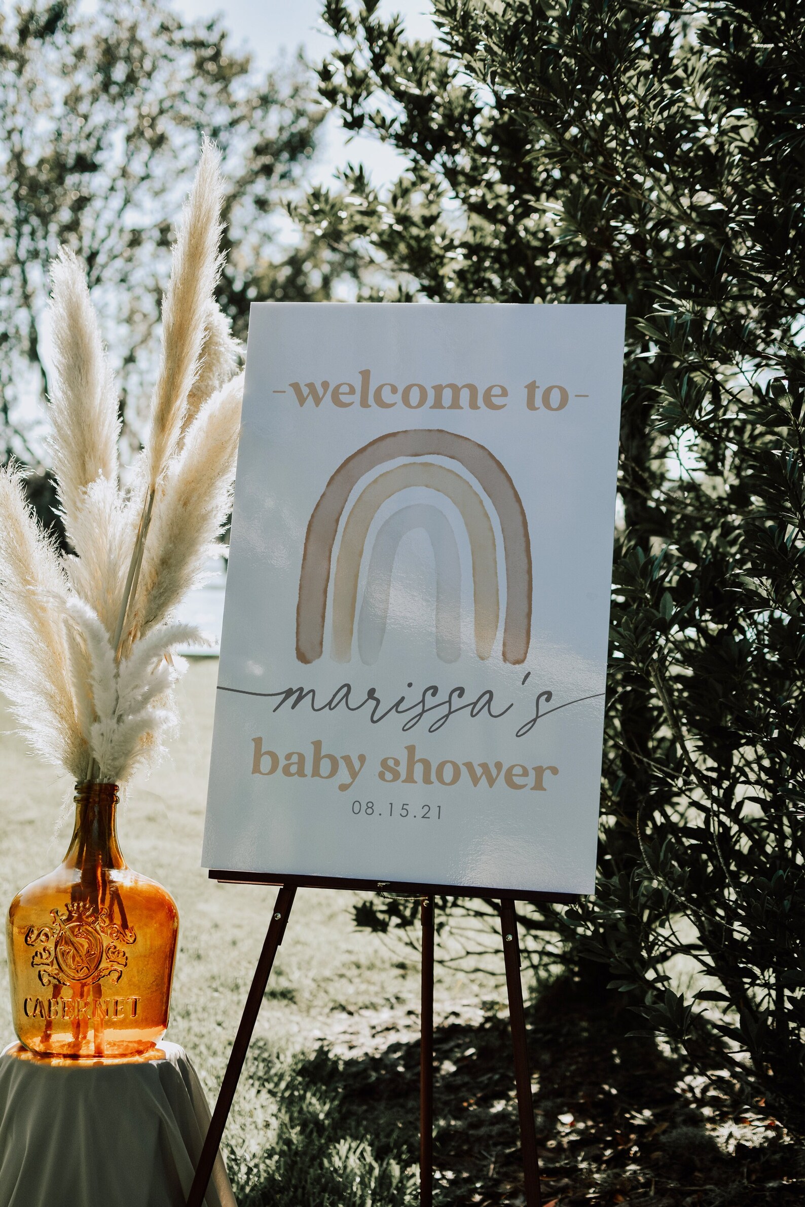 BOHO Rainbow Welcome Sign Welcome Sign Baby Shower Sign | Etsy