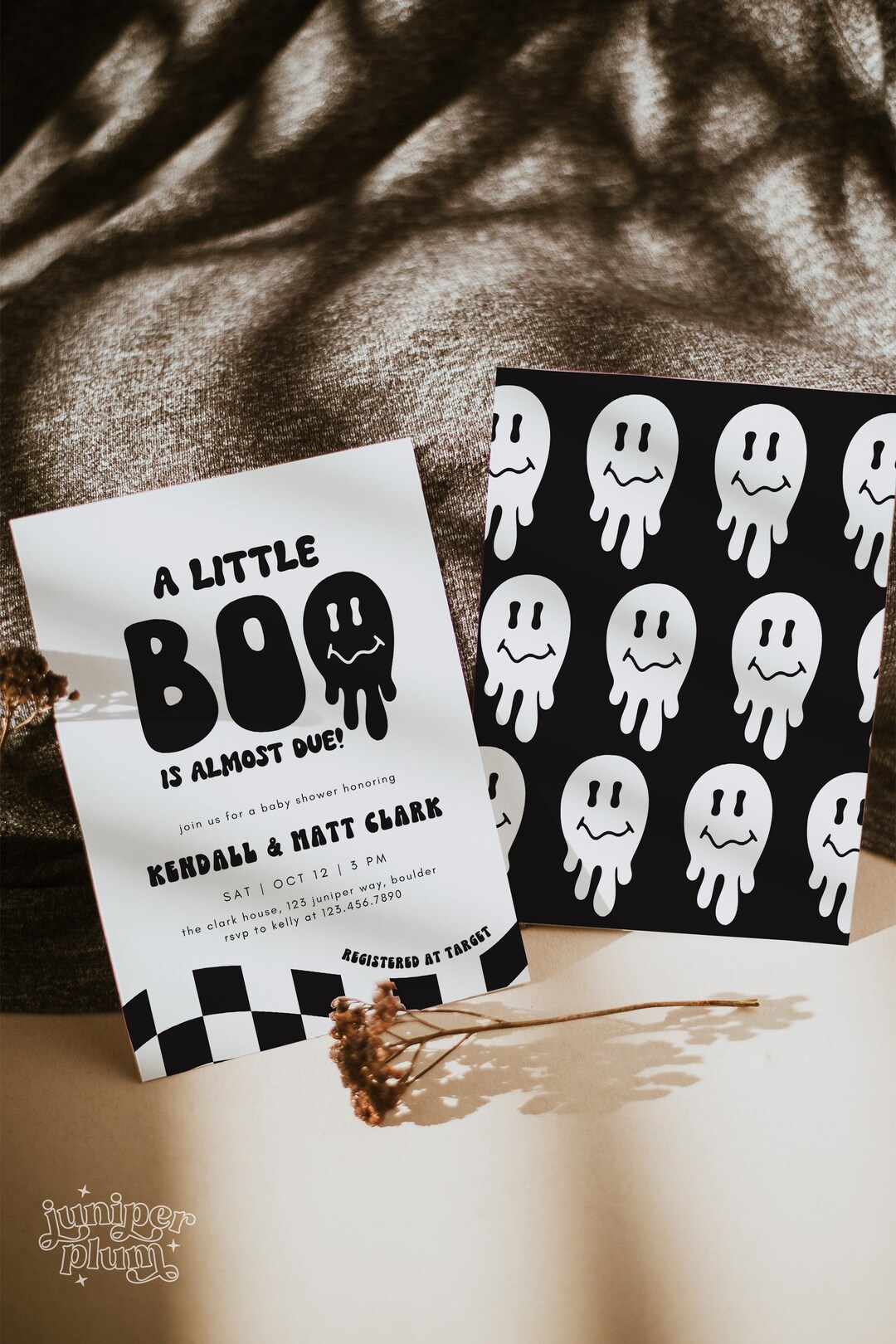 Halloween Baby Shower, A Little Boo Baby Shower Invitation Template ...