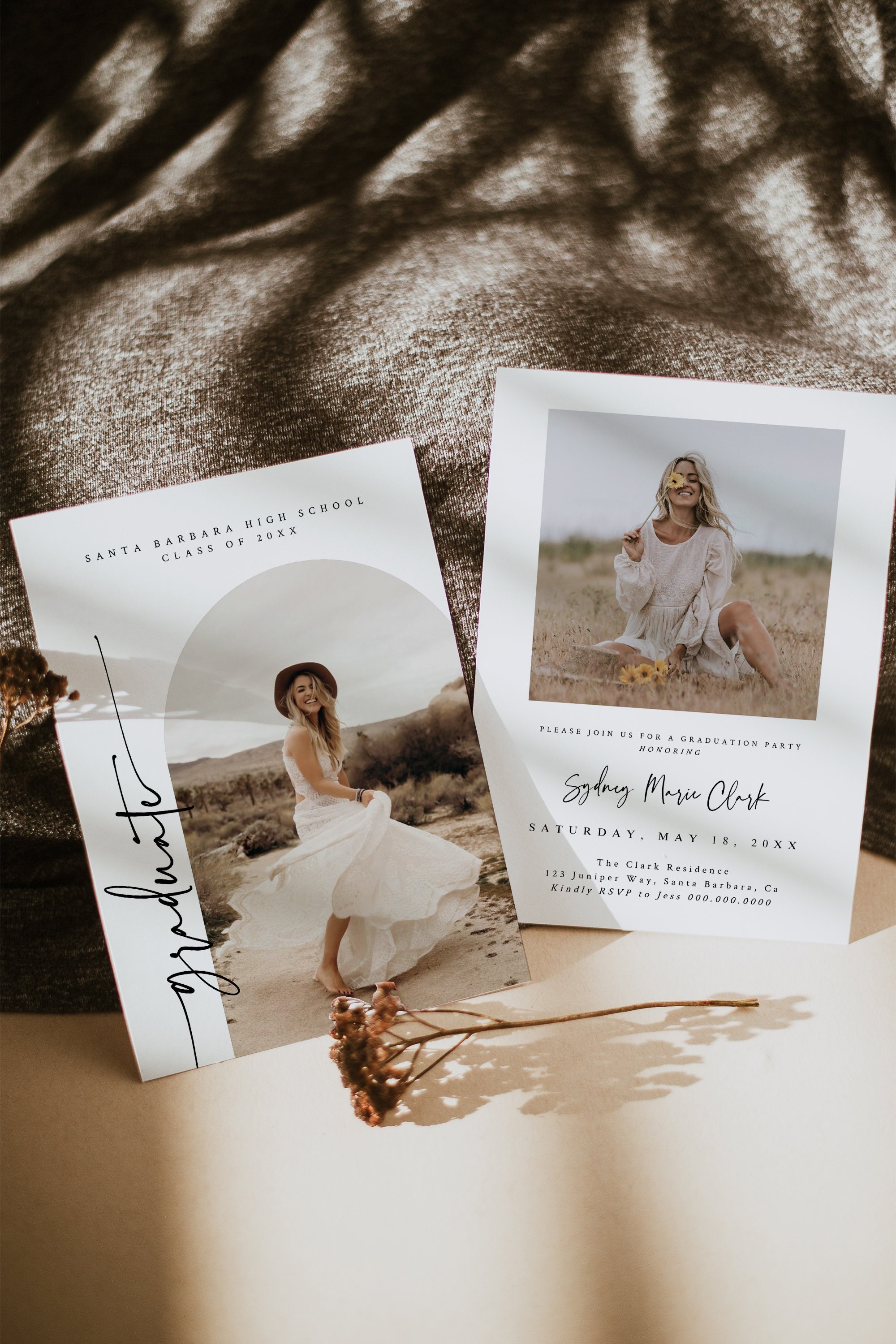 Minimalist Graduation Announcement Graduation Party - Etsy