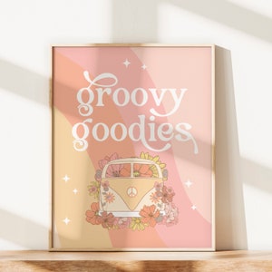 Groovy Tattoo Station Sign, Groovy One Birthday Decorations, Retro ...