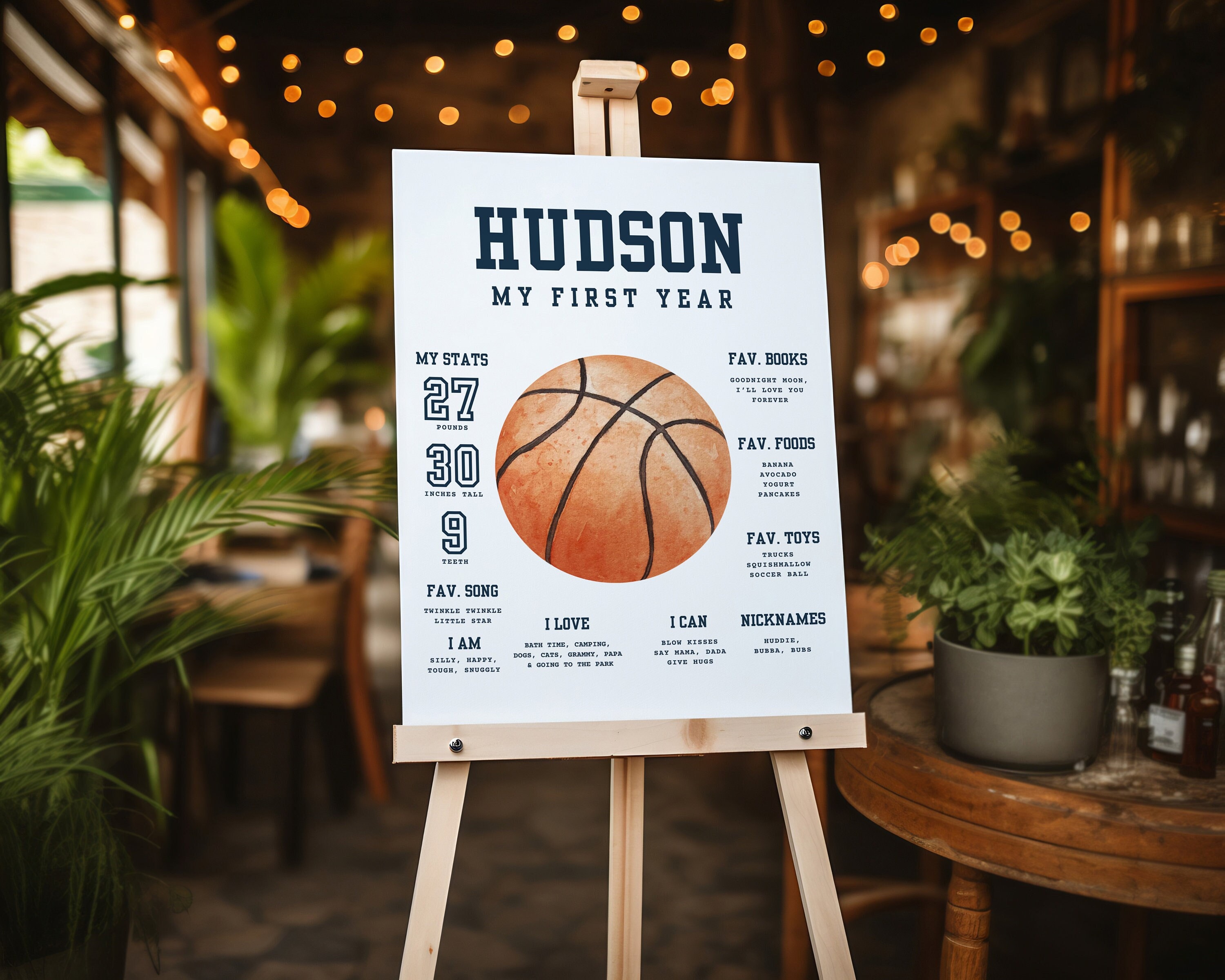Basketball Birthday Welcome Sign, Basketball Party Decorations ...