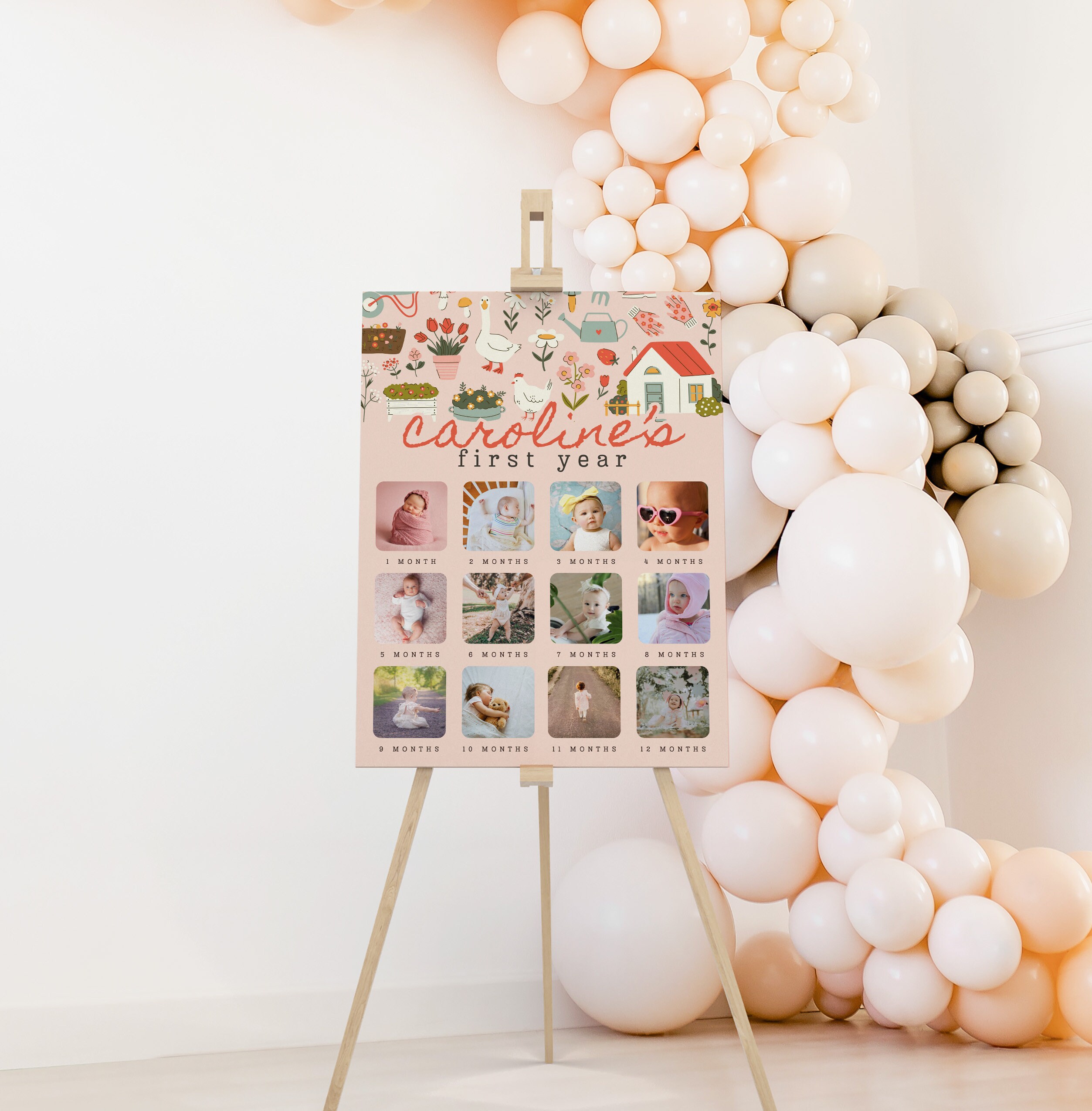 Cottagecore Birthday Bundle Editable Template, Girl Garden Party, Cozy ...