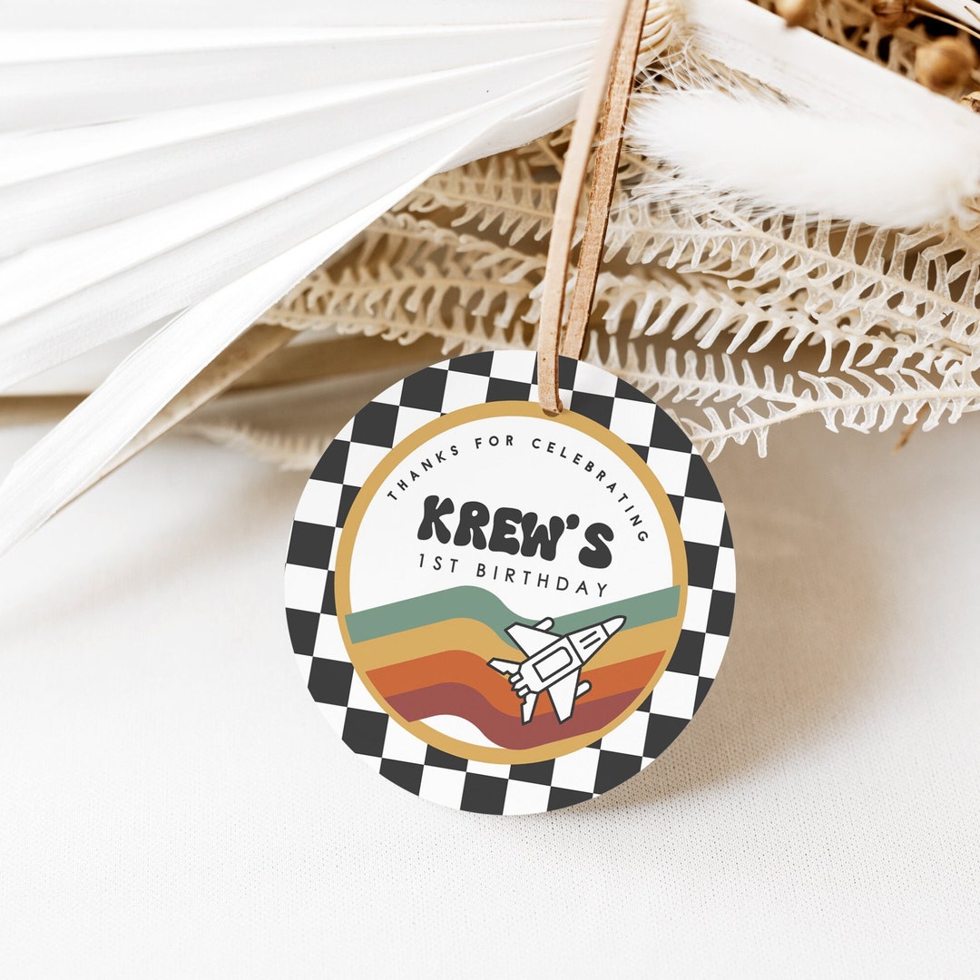 Editable Airplane Birthday Favor Tag Template, Airplane Birthday Party ...