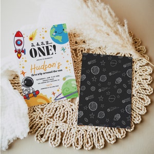 First Trip Around the Sun Birthday Party Invitation, 1st Birthday Party ...