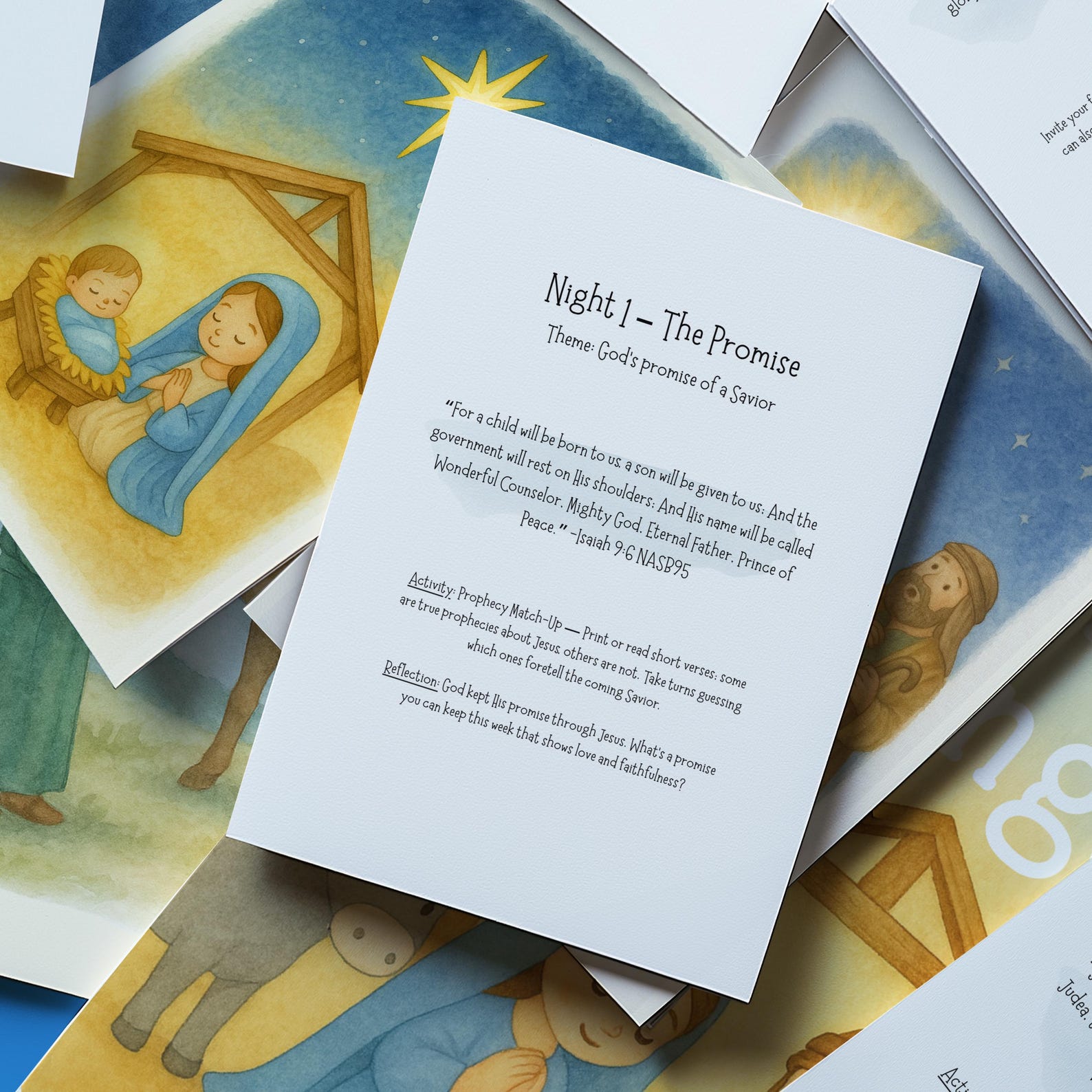 Journey to the Manger Advent Activities Christian Christmas Countdown ...