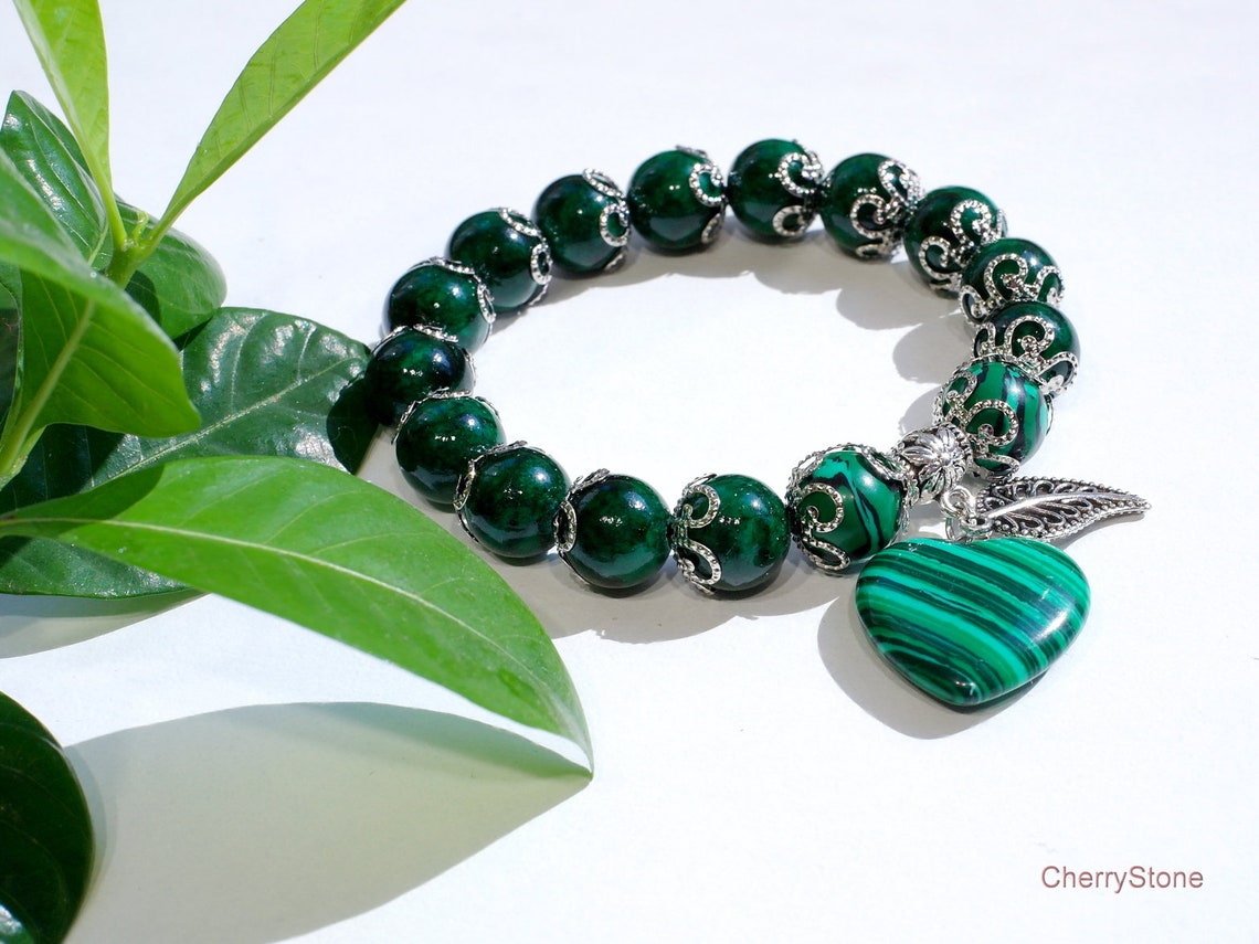 Malachite Bracelet Malachite Jewelry Yoga Chakra Healing - Etsy