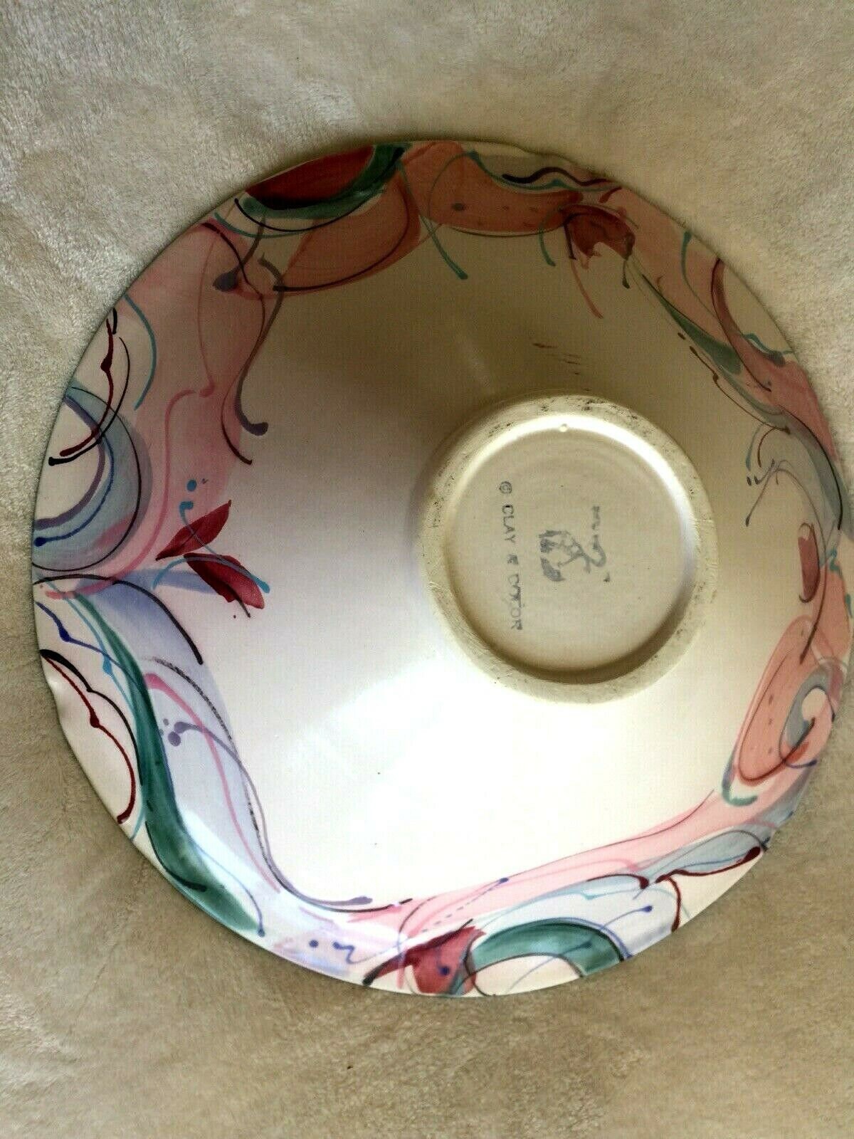 Vintage Clay & Color Studio Hand Painted Ceramic Bowl - Etsy