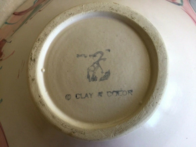 Vintage Clay & Color Studio Hand Painted Ceramic Bowl - Etsy