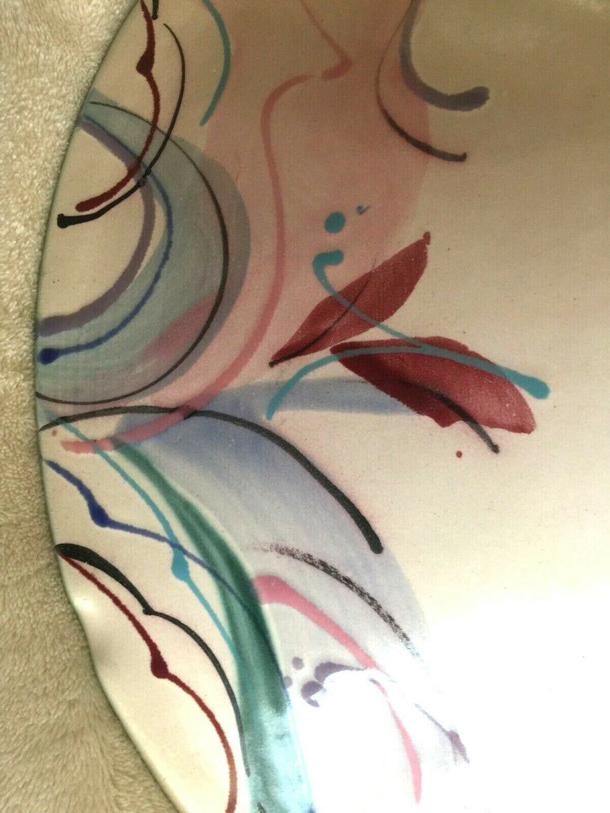 Vintage Clay & Color Studio Hand Painted Ceramic Bowl - Etsy