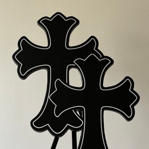 Chrome Hearts, Chrome Hearts Logo, Double Cross, Wall Art, Fashion ...