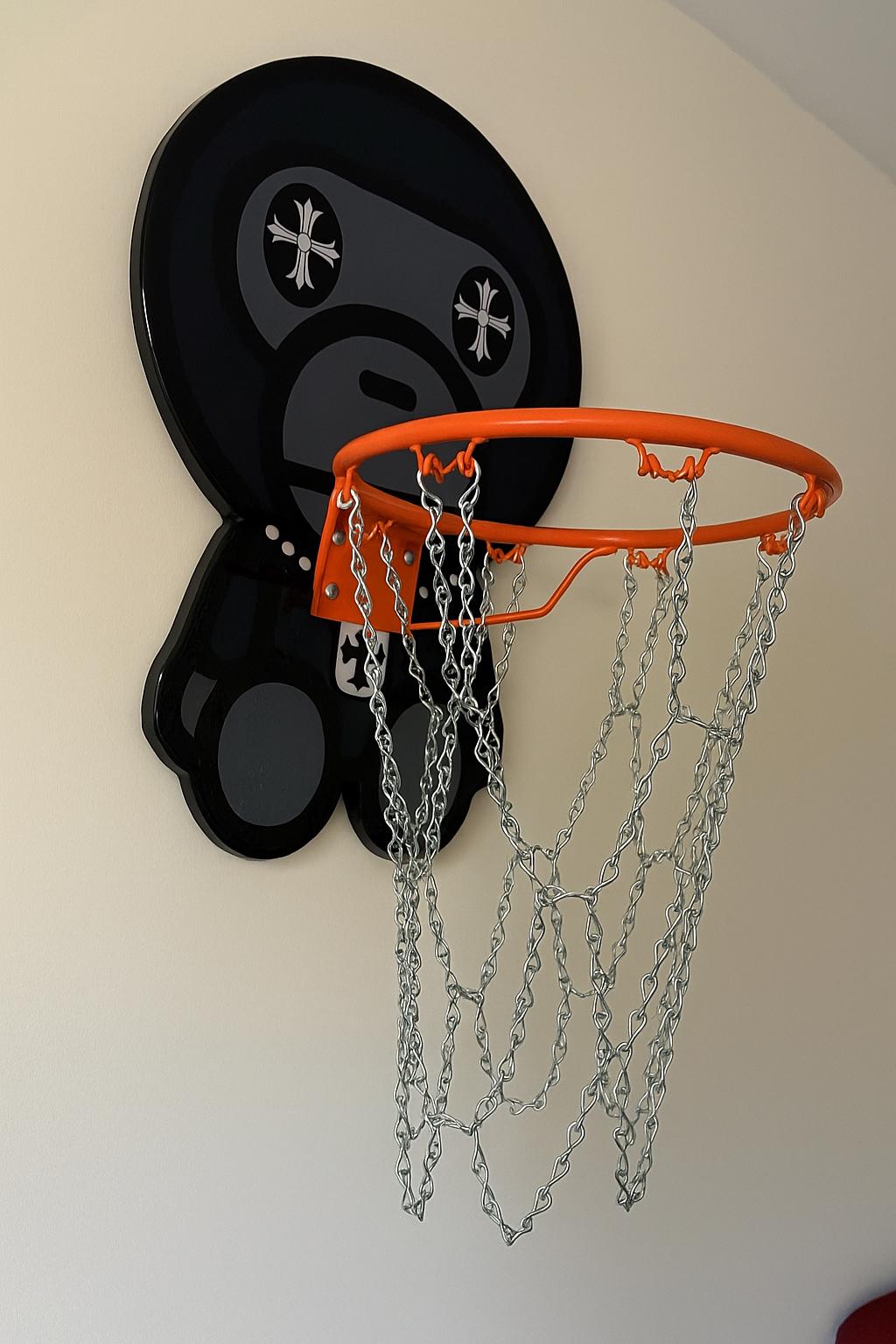 Chrome Hearts, Baby Milo ,basketball Hoop, Hype Beast Art Decor, Custom ...