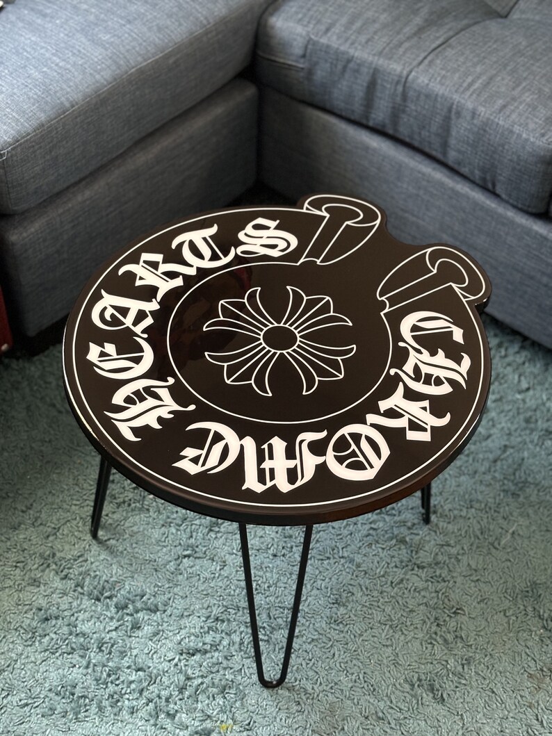 Chrome Hearts Table, Fashion, Bape ,basketball Hoop, Hype Beast Art Decor, Custom, Wood Cut Out ...