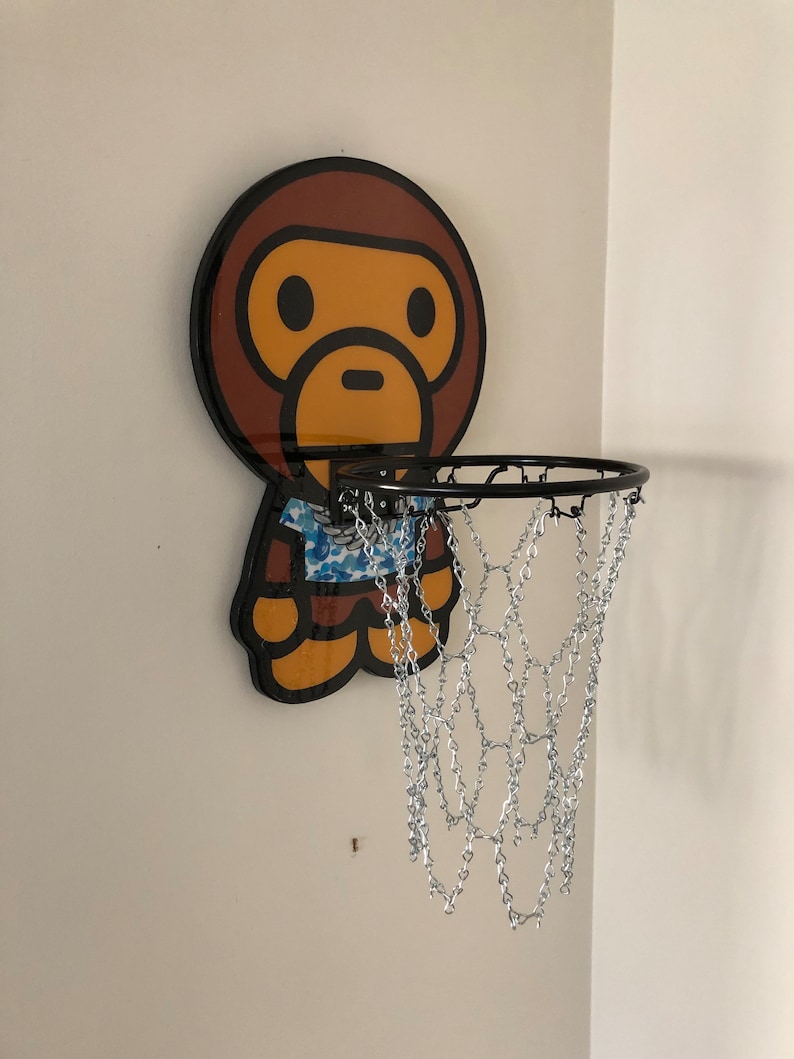 Baby Milo Basketball Hoop __ Bape ,wall Mount, Hype Beast Decor ...