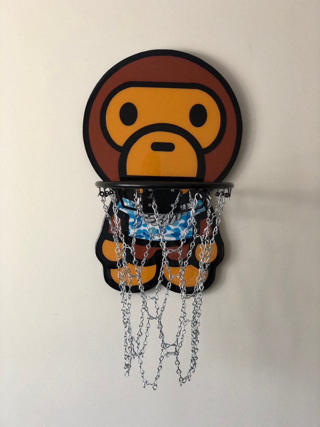Baby Milo Basketball Hoop __ Bape ,wall Mount, Hype Beast Decor ...