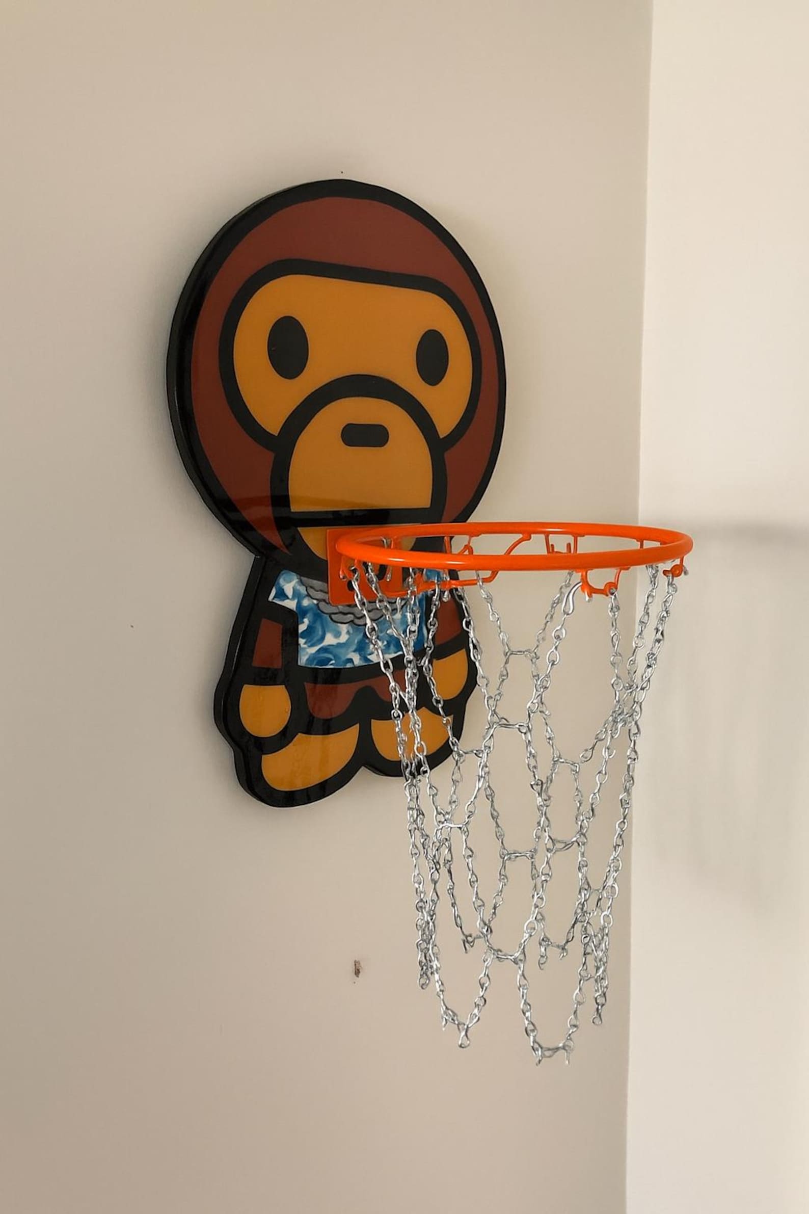 Baby Milo Basketball Hoop __ Bape ,wall Mount, Hype Beast Decor ...