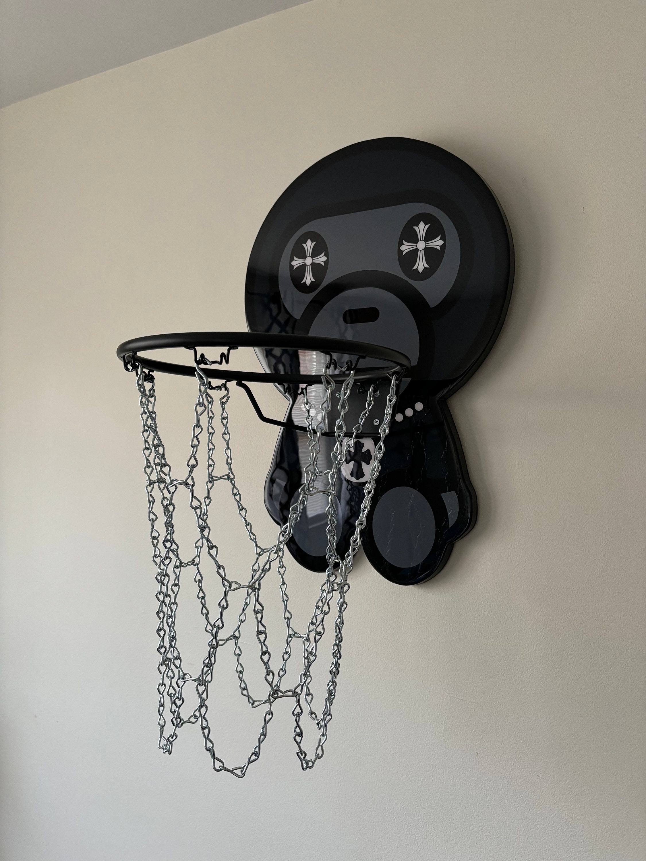 Chrome Hearts, Baby Milo ,basketball Hoop, Hype Beast Art Decor, Custom ...