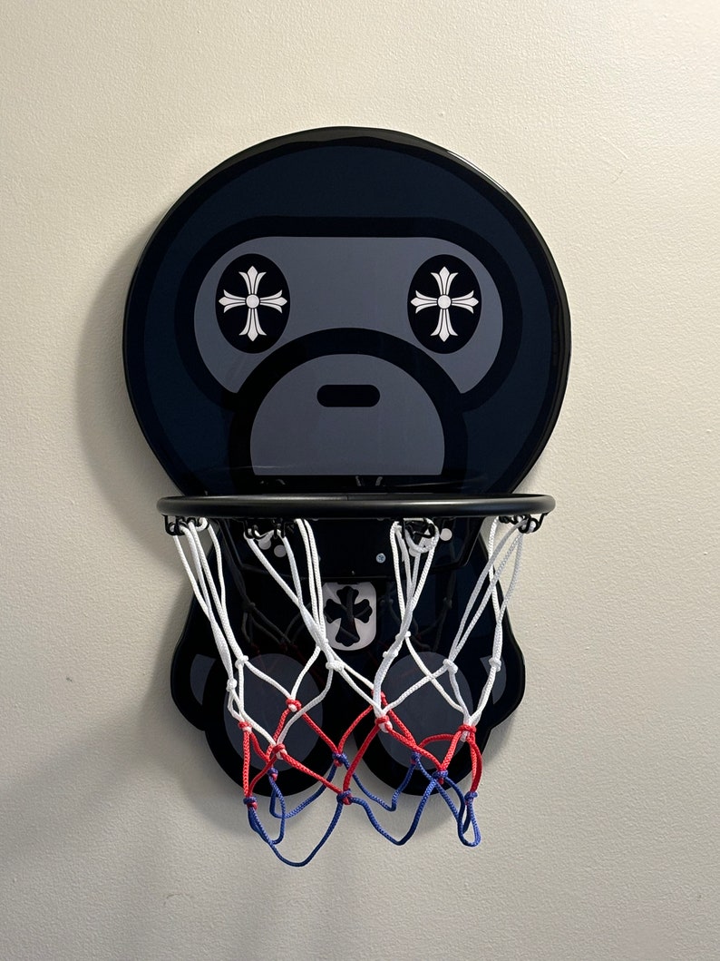 Chrome Hearts, Baby Milo, Bape ,basketball Hoop, Hype Beast Art Decor ...