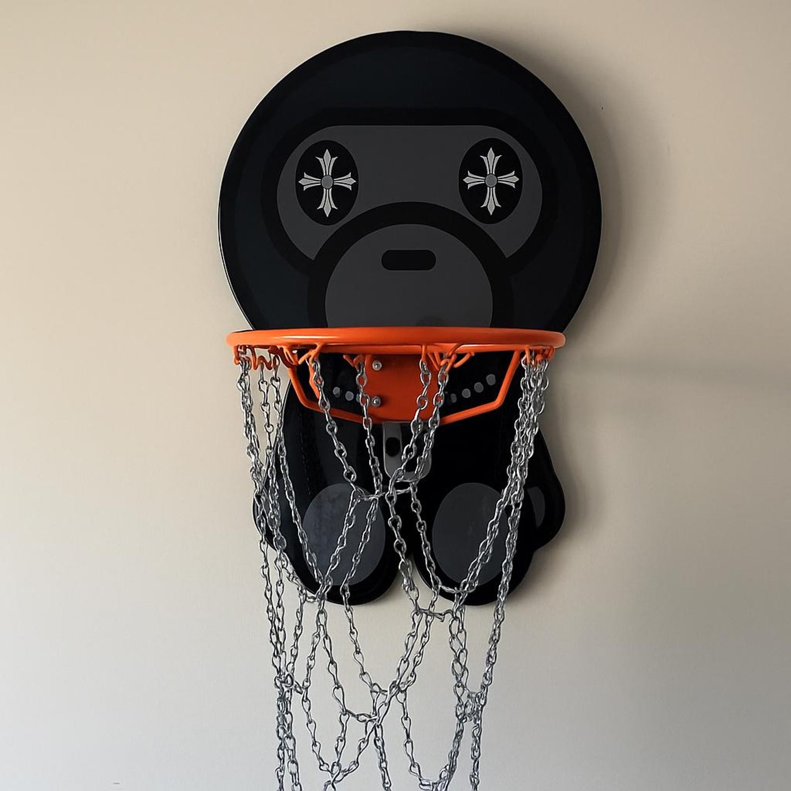 Chrome Hearts, Baby Milo ,basketball Hoop, Hype Beast Art Decor, Custom ...