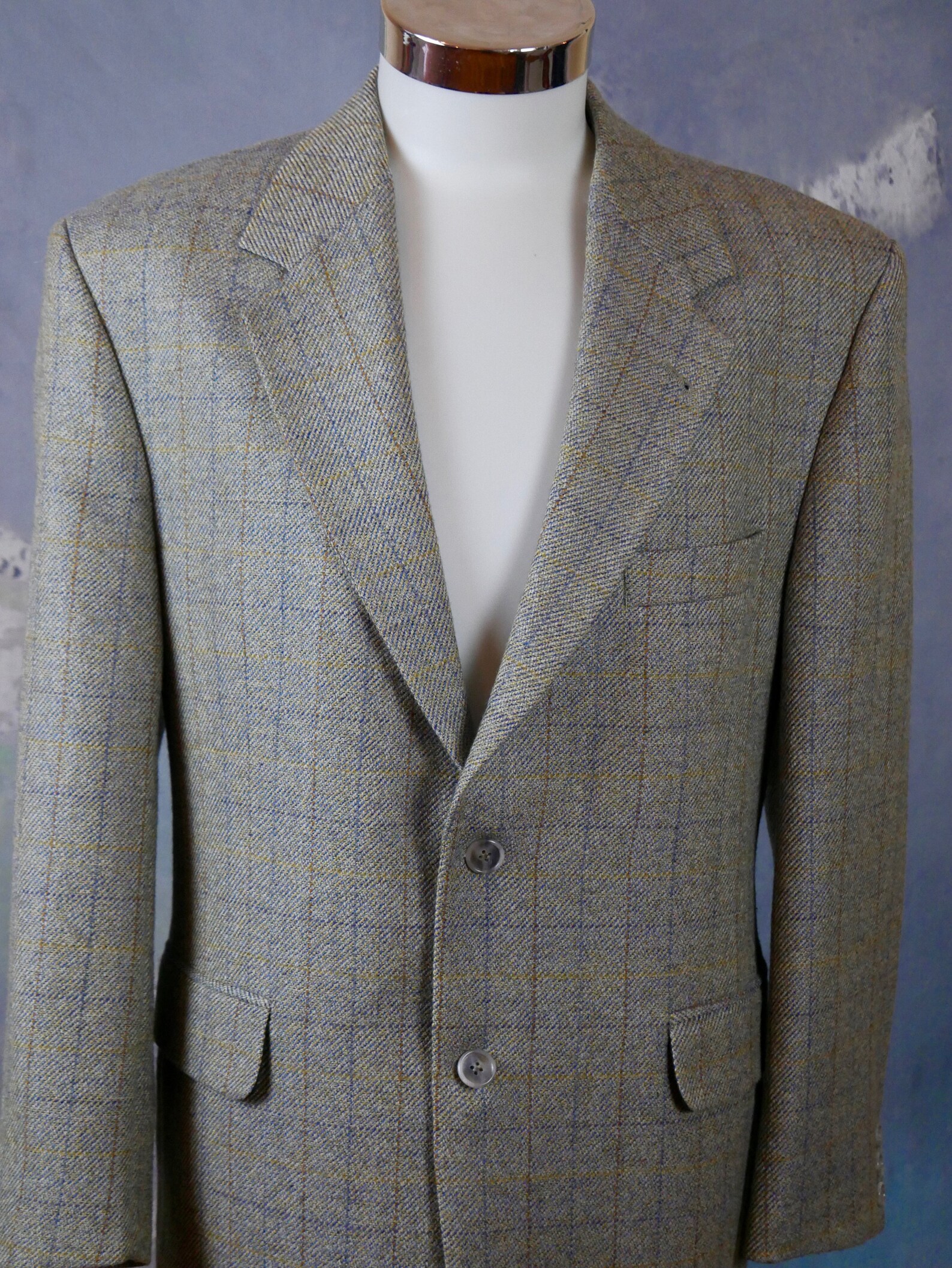 Size 42 Short Men's Wool Blazer, Single-breasted German Beige Light ...
