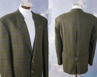 Green Check Jacket - Etsy