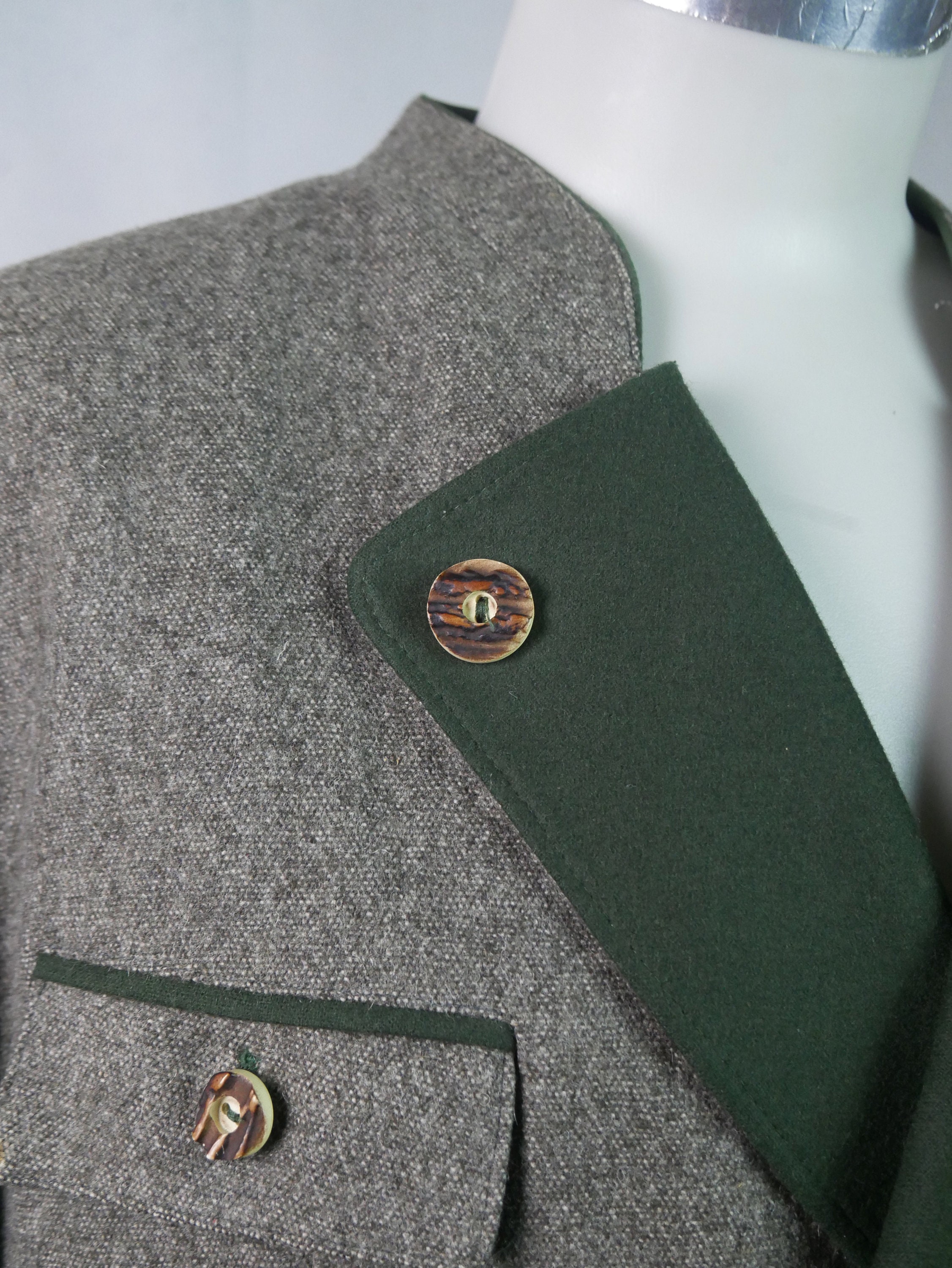 Gray Tweed Double-breasted Blazer, 90s Vintage Austrian Jacket - Etsy
