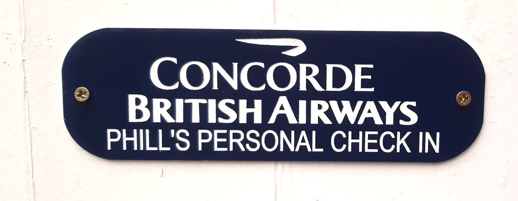 Concorde Final Flight/personalised Check in Wall/door Sign. - Etsy UK