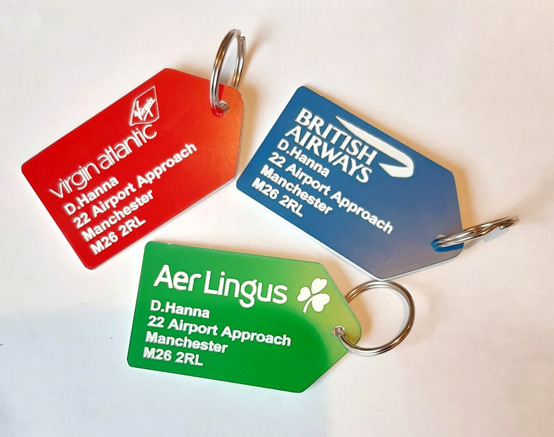 Personalised Airline Luggage Tag - Etsy