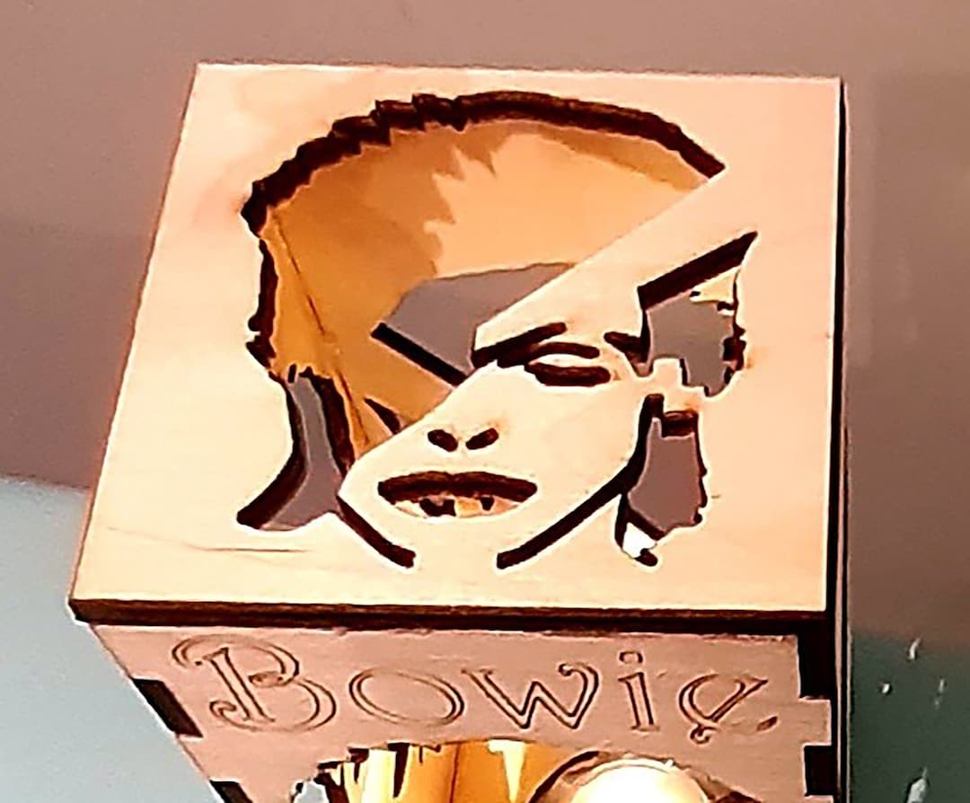 David Bowie LED Lantern: Laser Cut Color Changing Tealight Gift - Etsy UK