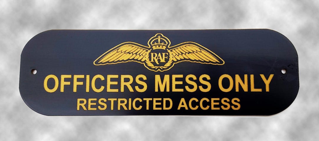 RAF Officers Mess Door Sign: Aviation Enthusiast Gift - Etsy UK