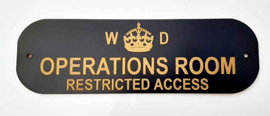 Operations Room Door Sign: World War 2 Aviation Decor - Etsy UK