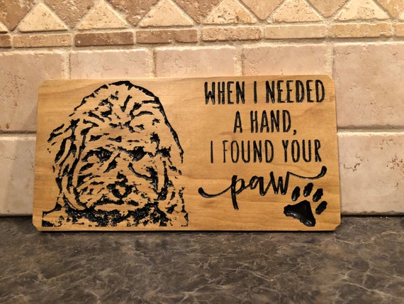 Personalized Plaque With Your Dogs Image Carved When I - Etsy