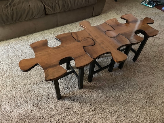 Puzzle Piece Table | Etsy