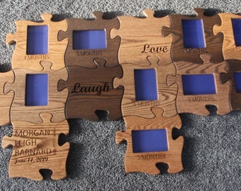 Puzzle Piece Picture Frame - Etsy