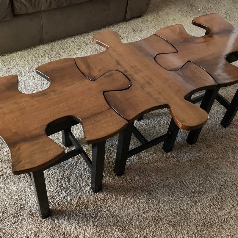 Puzzle Table - Etsy