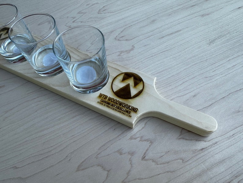 Custom Laser Engraved Whiskey Flight - Wooden Flight Board for 3 ...