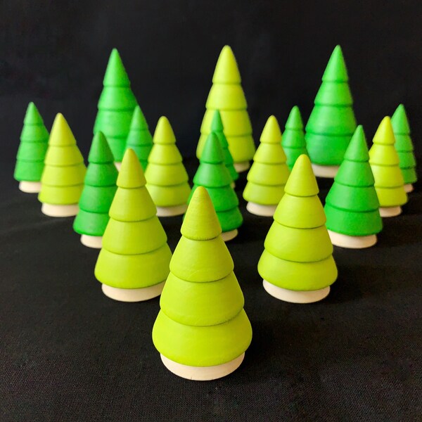 Wooden Trees Toy - Etsy