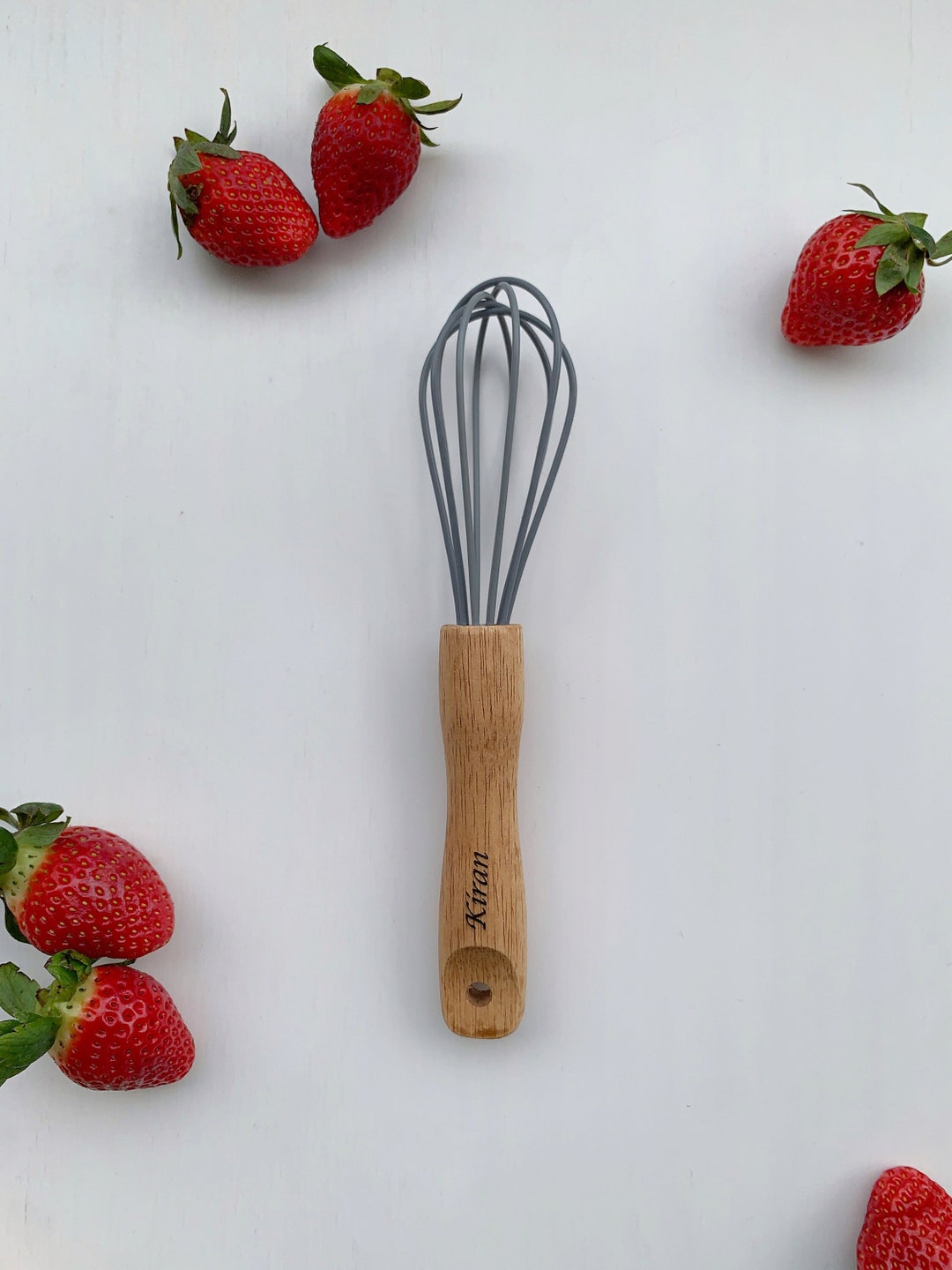 Personalised Small Wooden Whisk, Montessori Educational Toy, Toddler ...