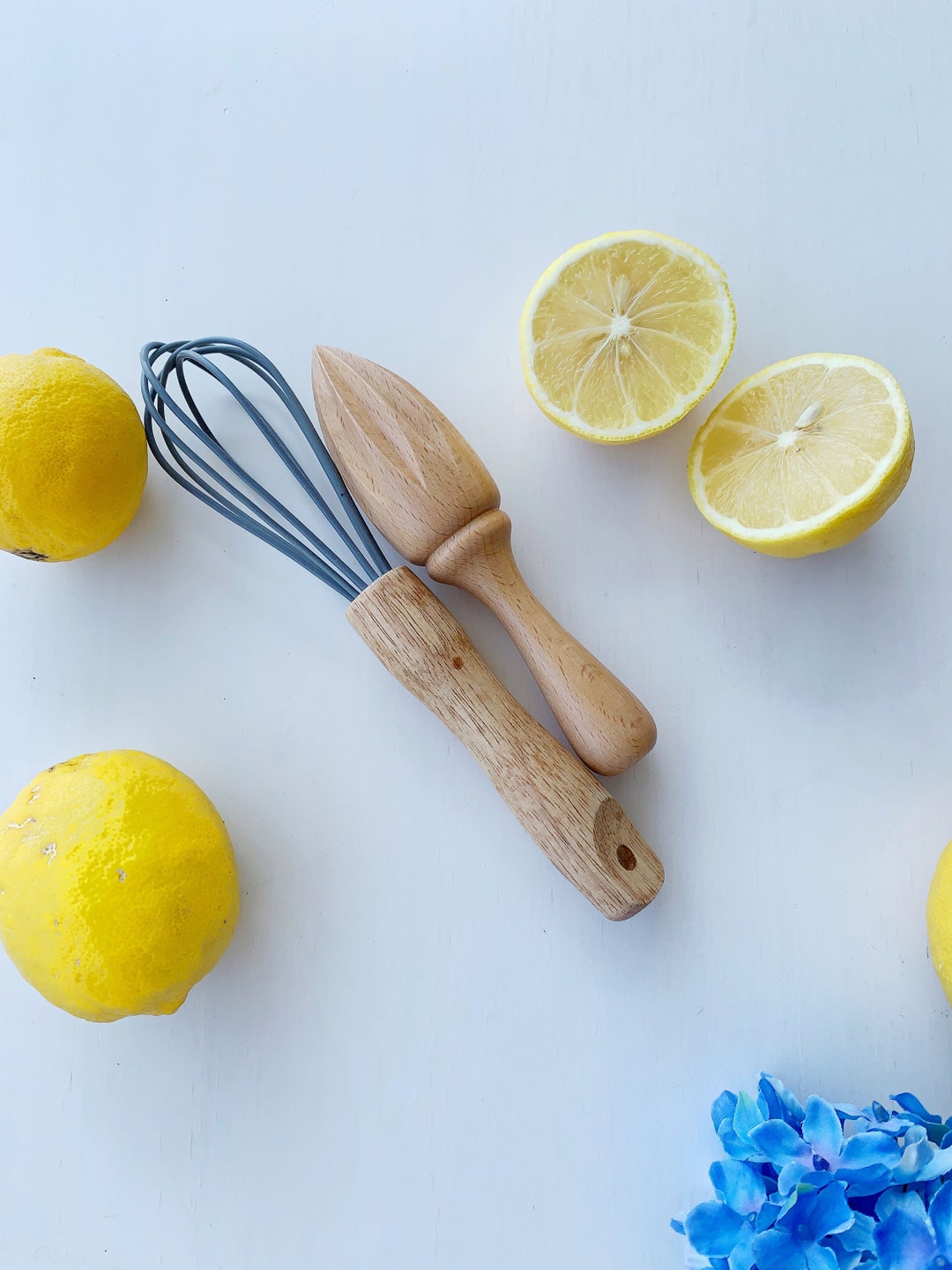 Personalized Small Wooden Whisk and Lemon Squeezer, Montessori ...