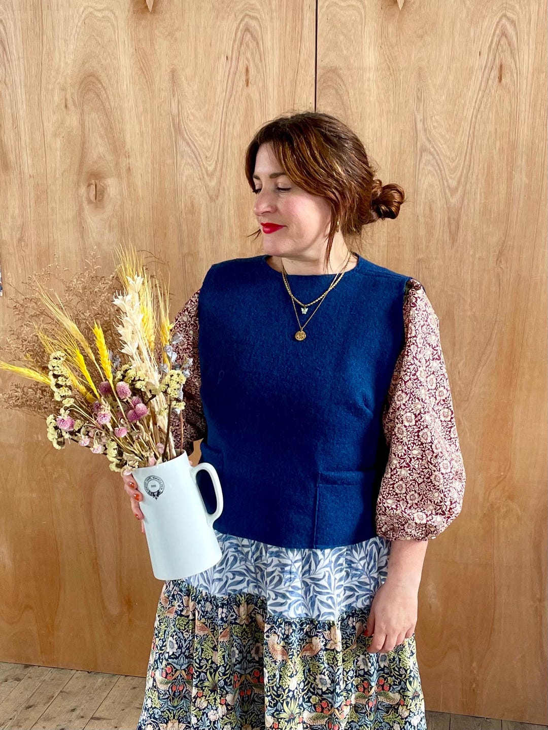 Handmade Boiled Wool Tabard Vest Top Sleeveless Jumper - Etsy Australia