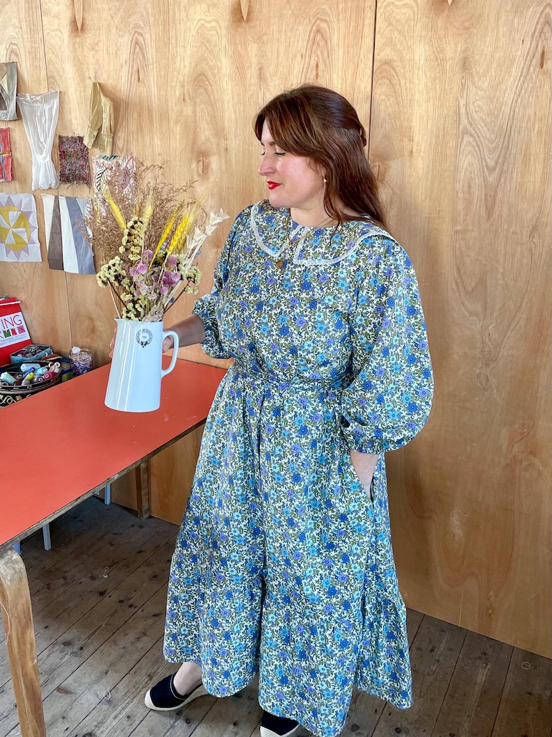 Handmade Vintage Prairie Dress Dupe All Sizes Made to Order Floral ...
